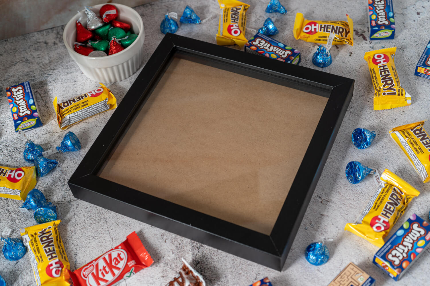 How to Make a Candy Shadow Box Gift (Step by Step!)