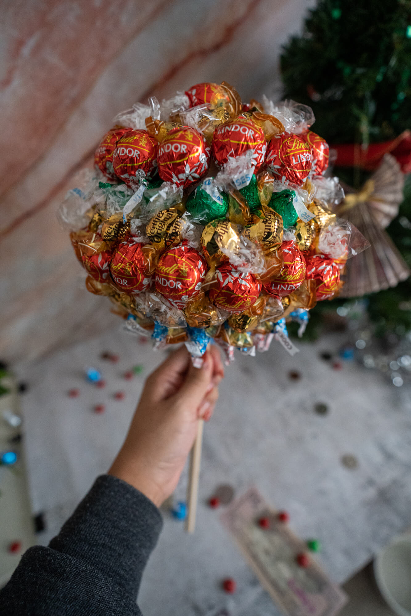 How to Make a Candy & Chocolate Topiary Gift (Step by Step!)