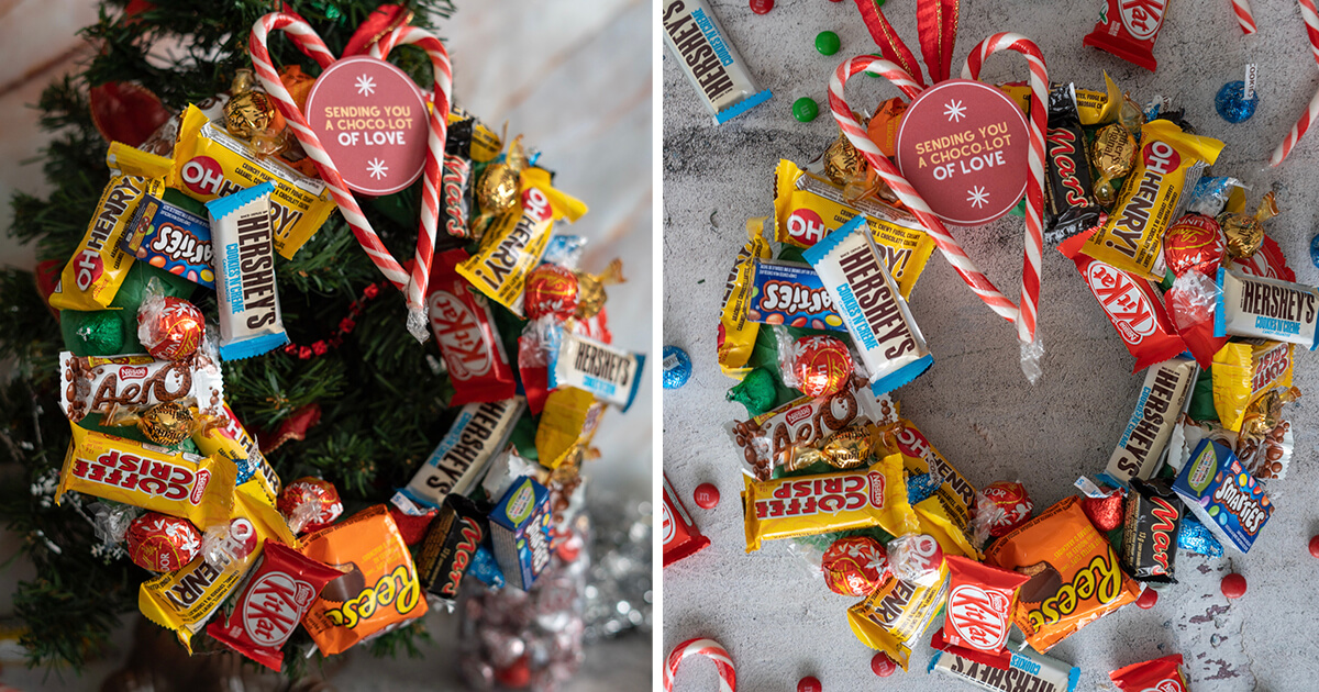 How to Make a DIY Candy Wreath (Step By Step!)